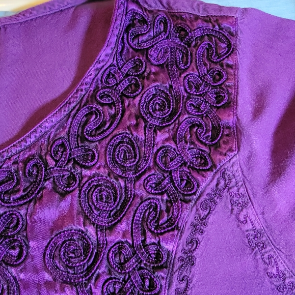 Holy Clothing | Tops | Holy Clothing Xl X 1416 Mystic Purple Button Up ...